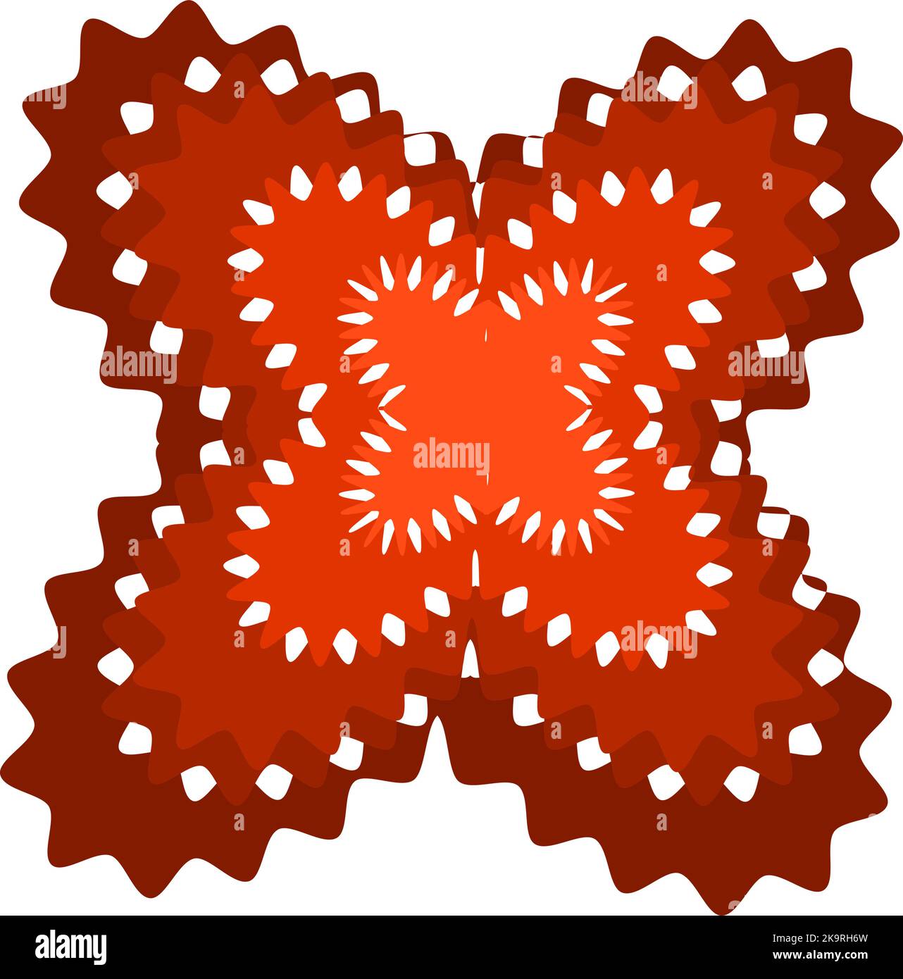 Abstract twisted shape. Colorful graphic element for design Stock ...