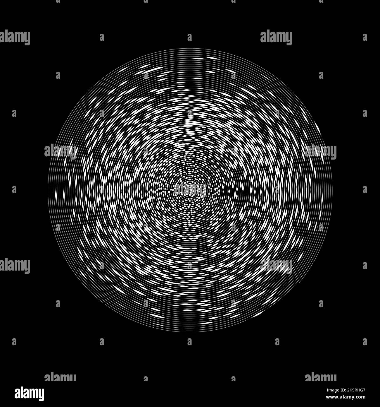 Abstract vector background. Distressed overlay. Round particle cloud on ...