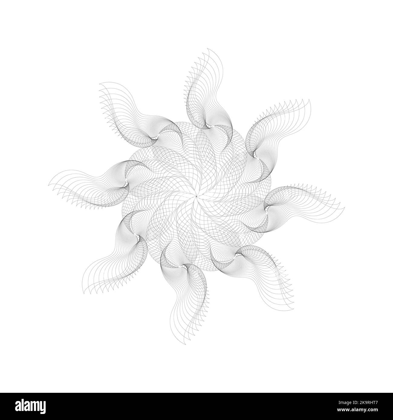 Guilloche style vector element for design. Abstract shape Stock Vector ...