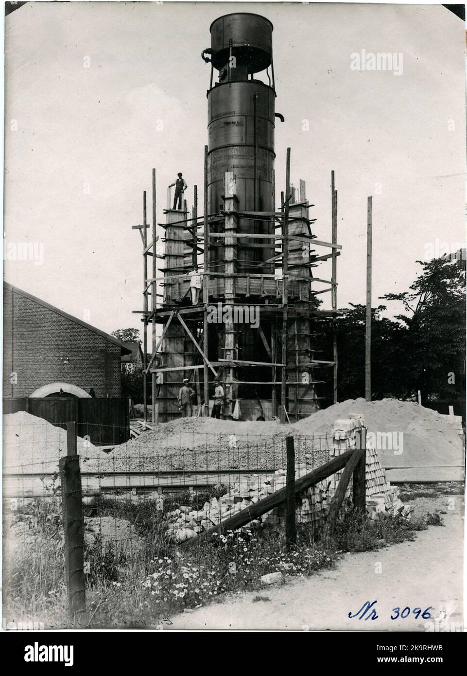 The water tower at Billesholm Stock Photo - Alamy