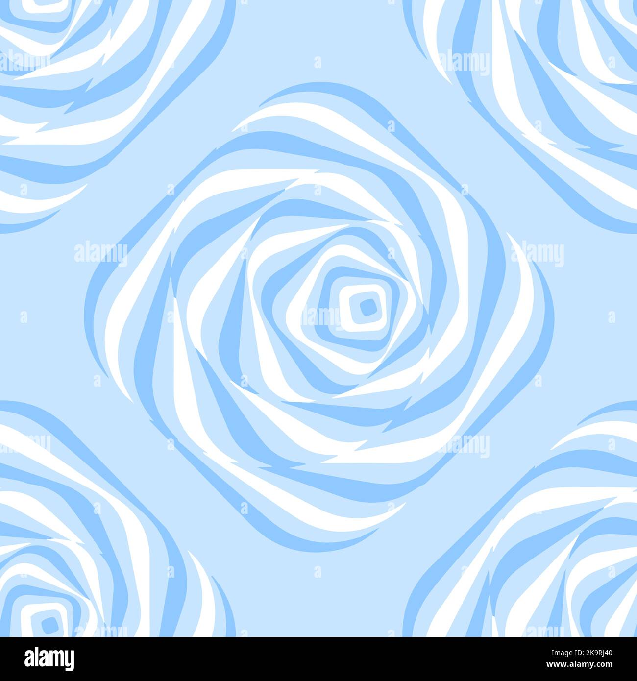 Seamless monochrome optical illusion background. Twisted striped ...