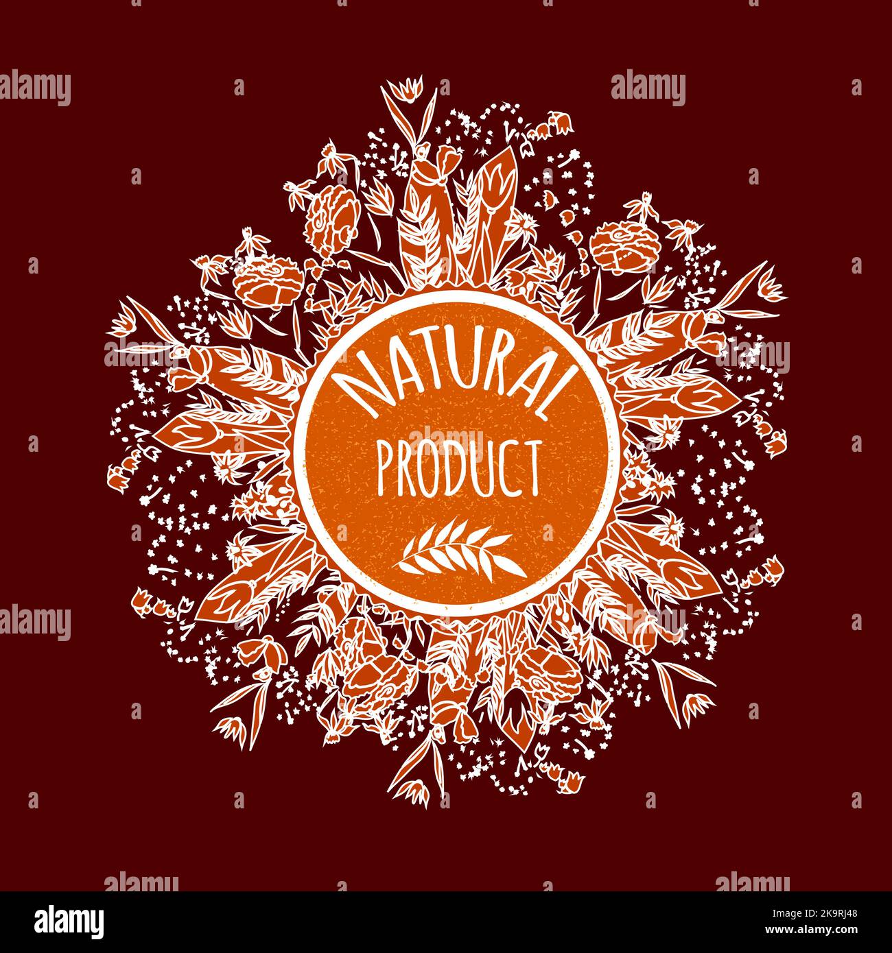Label for natural cosmetic products. Organic product badge. Vector ...