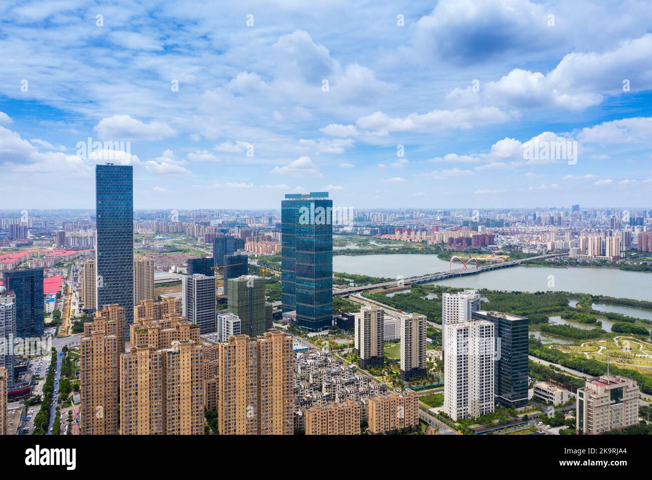 Daytime shot of the city skyline Stock Photo - Alamy