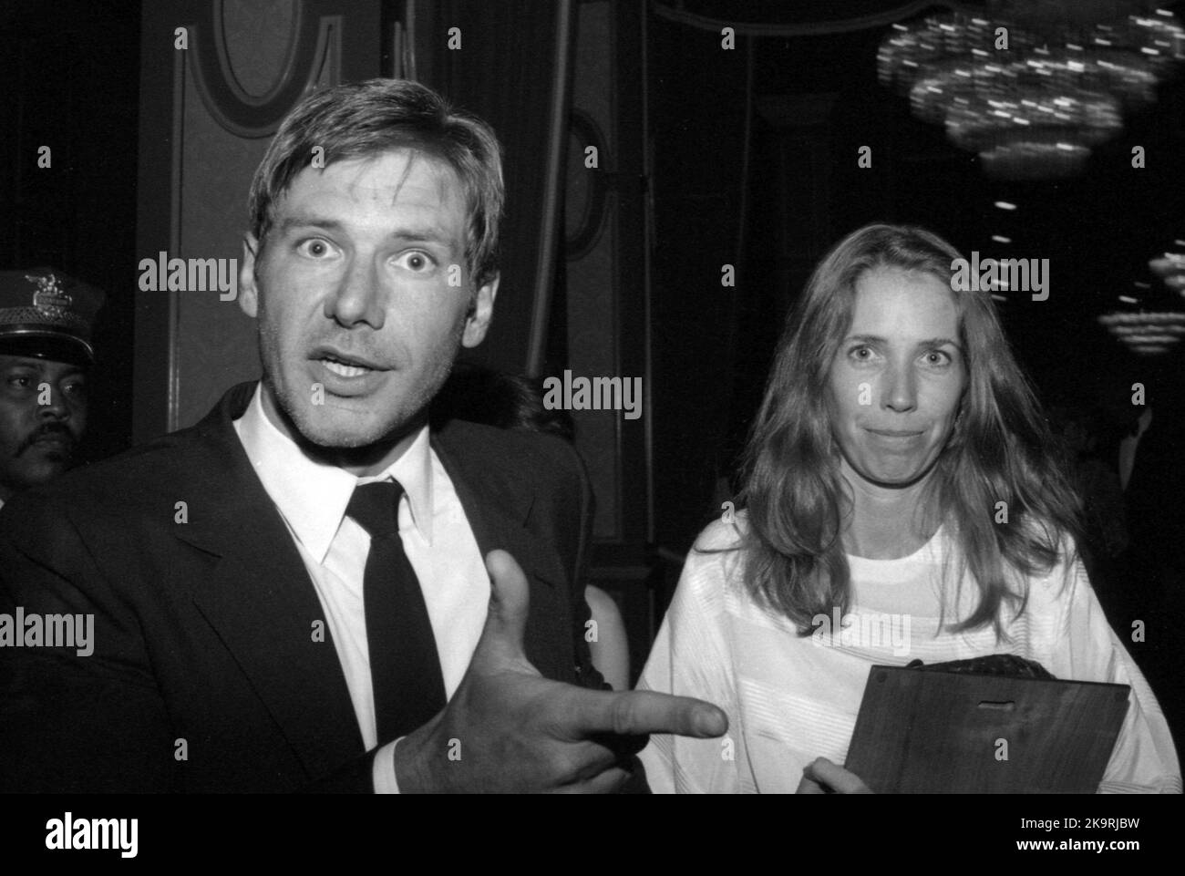 Harrison Ford and Melissa Mathison at the Writers Guild Awards on April ...