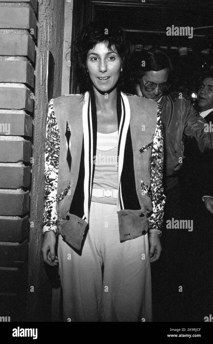 Cher Circa 1980's Credit: Ralph Dominguez/MediaPunch Stock Photo - Alamy