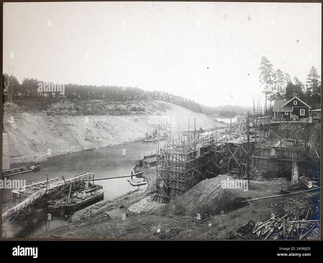 Casting for bridge foundation Stock Photo - Alamy