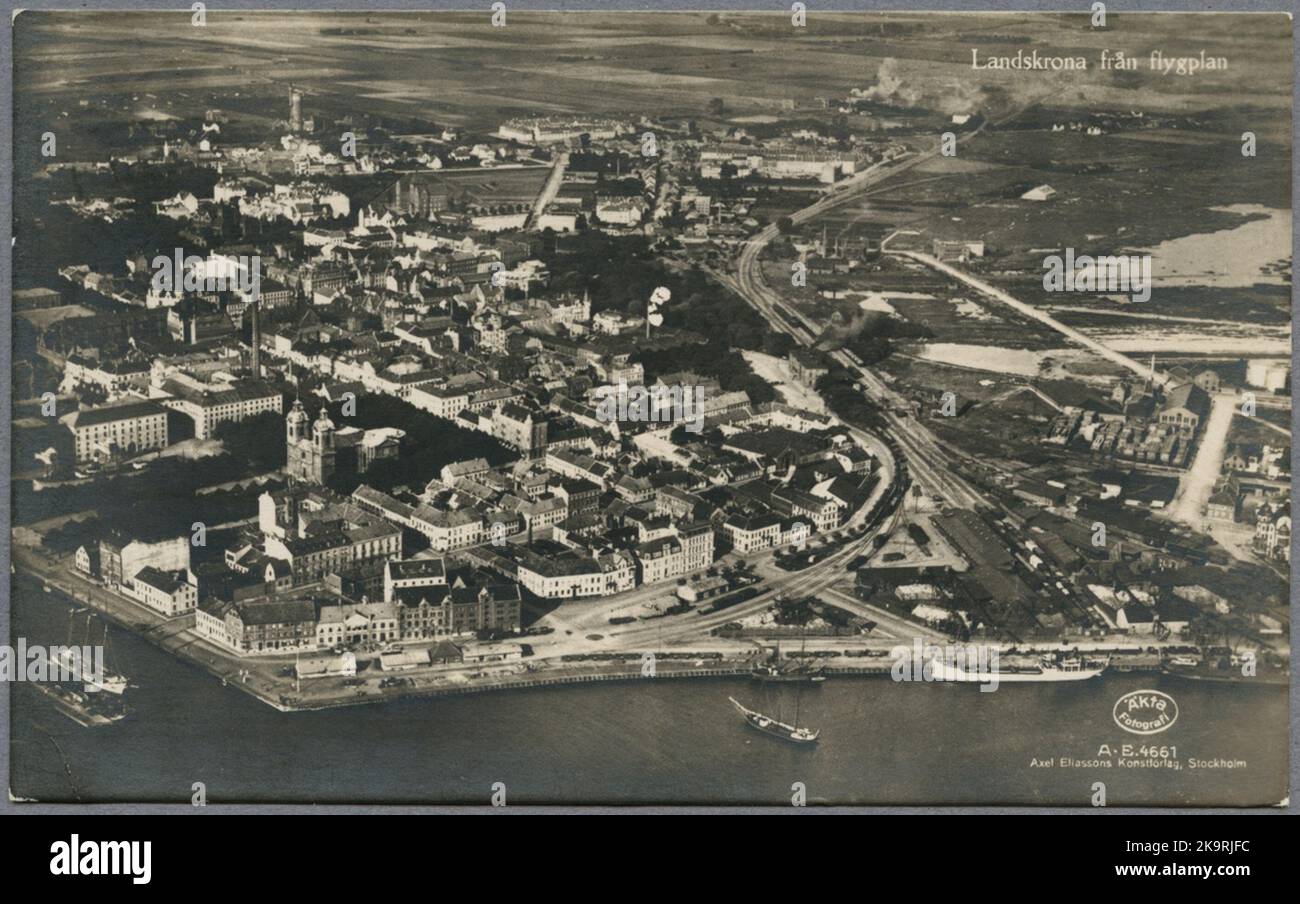 Aerial photo over Landskrona Stock Photo - Alamy