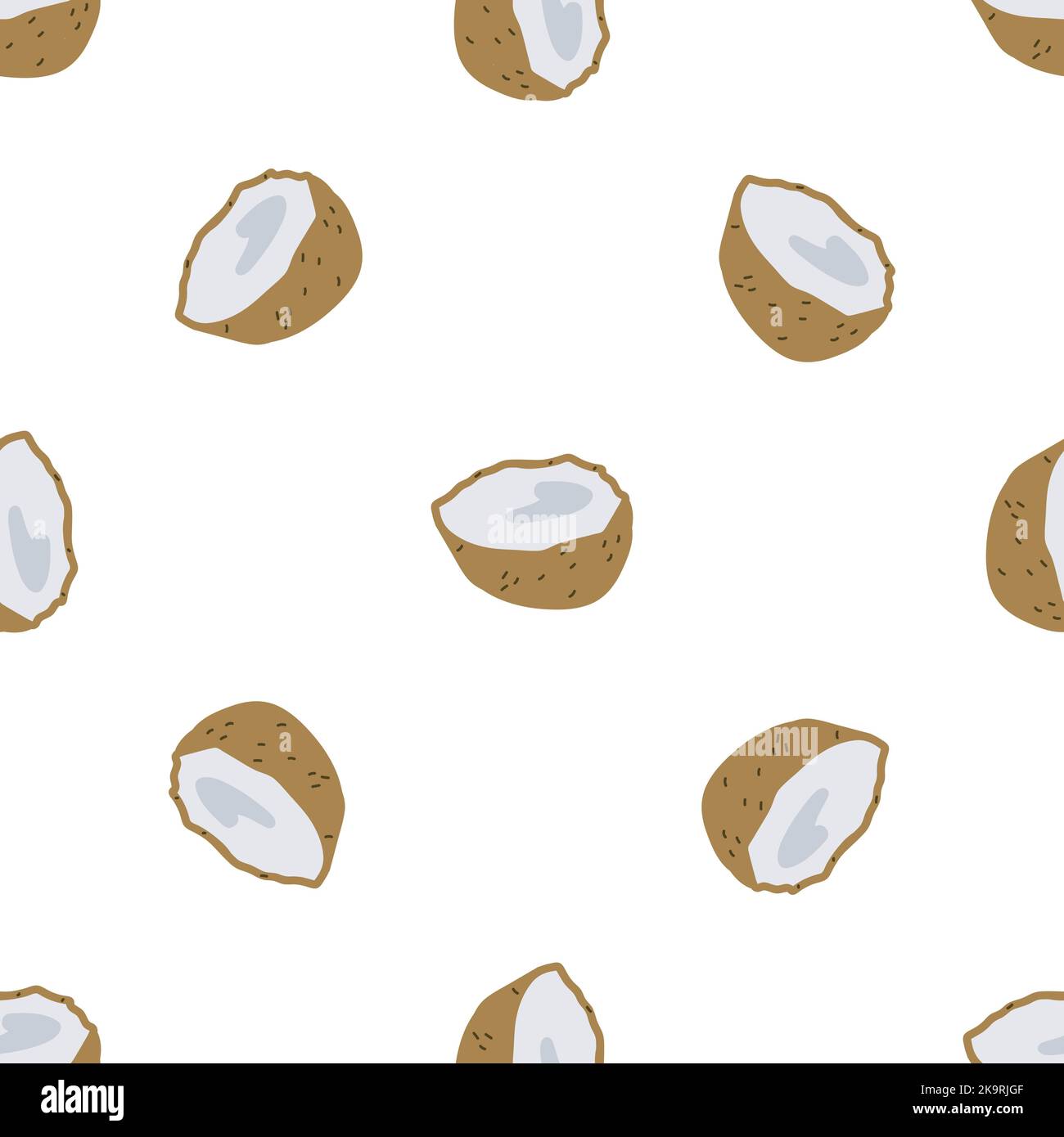 Seamless texture. Decorative background design with coconut summer ...