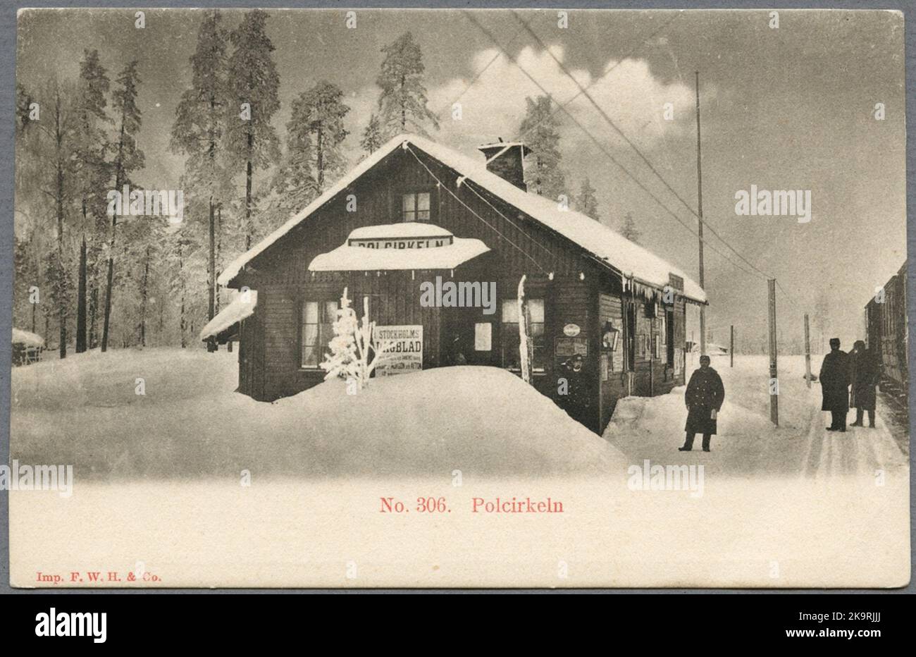 The Arctic Circle Station on the Malmbanan Stock Photo - Alamy