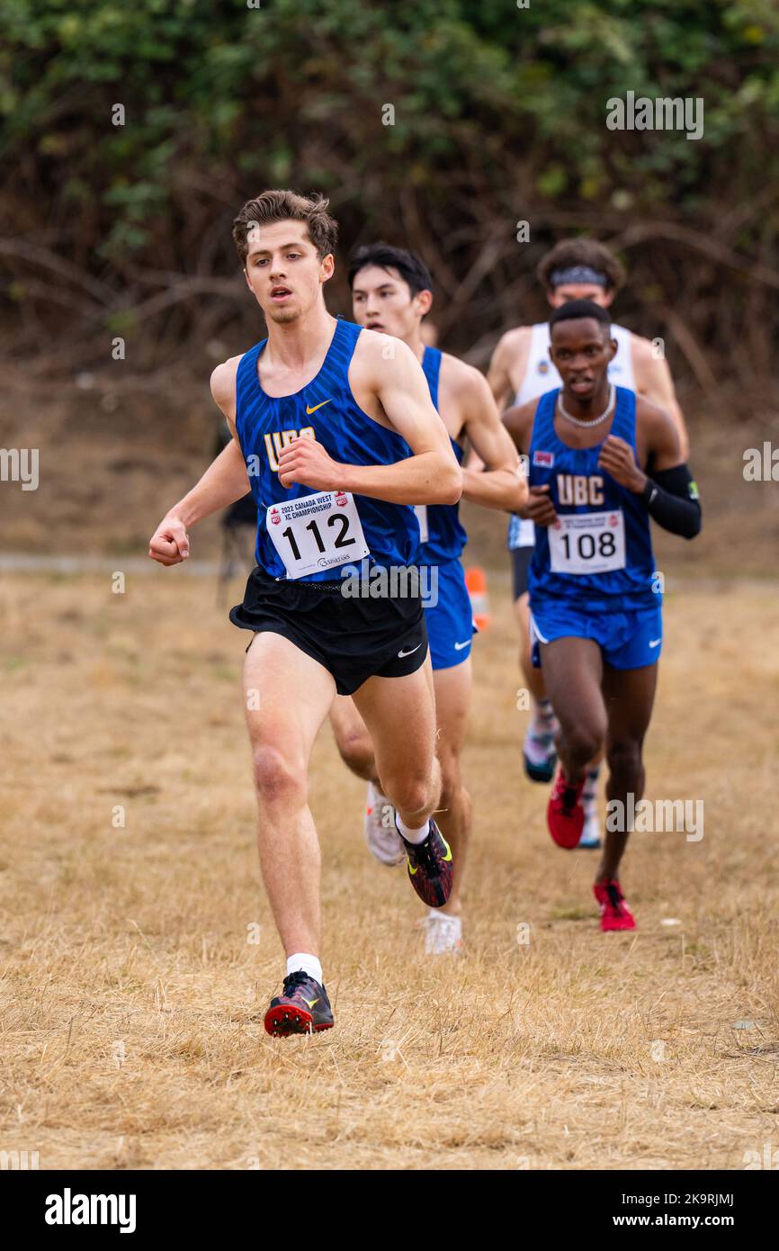 Abbotsford, Canada. 29th Oct, 2022. John Perrier of UBC Thunderbirds ...