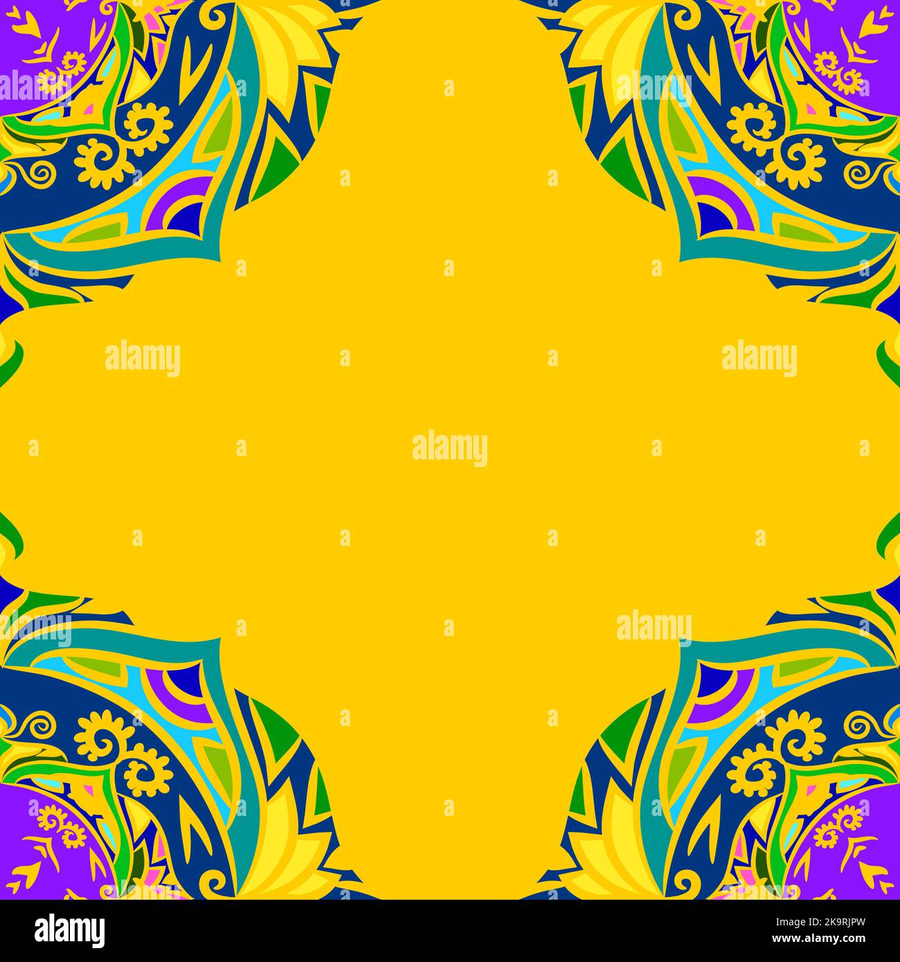 Abstract doodle frame or border. Element for design Stock Vector Image ...