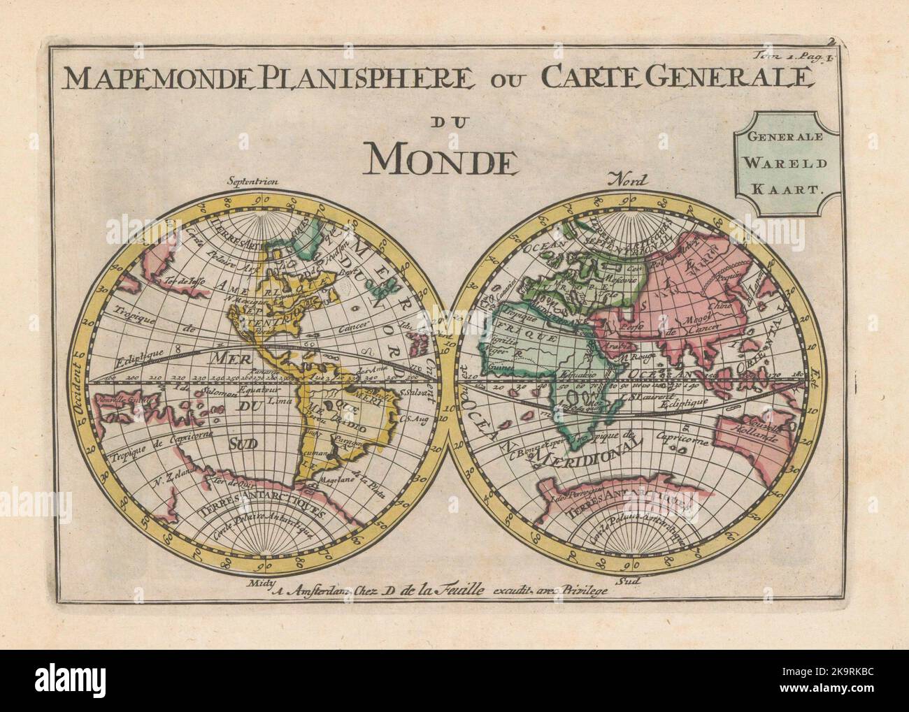 18th century map world hi-res stock photography and images - Alamy