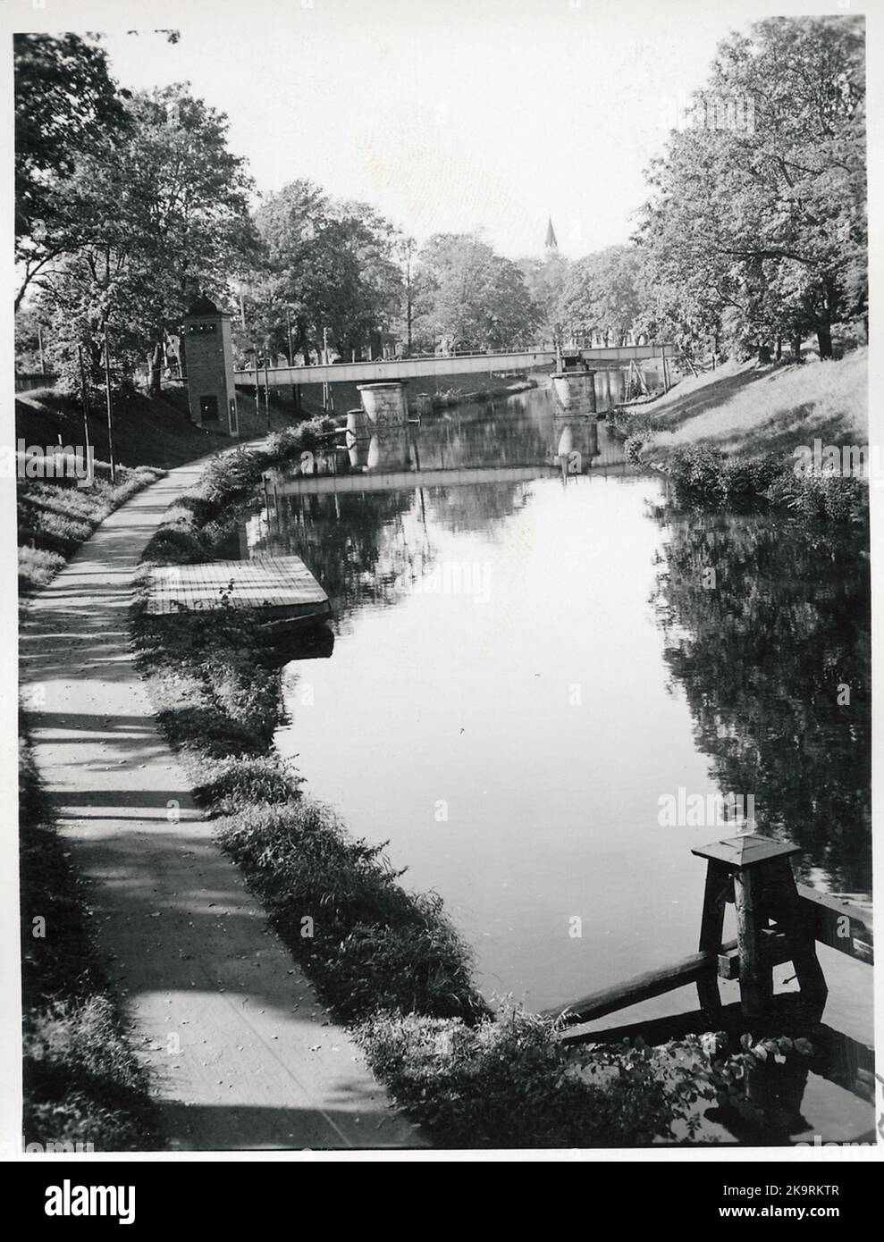 Turning bridge over the Göta Canal at Motala Stock Photo - Alamy