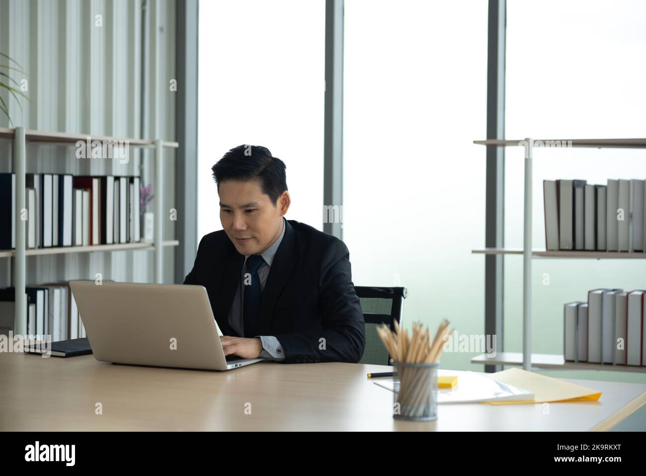 Online learning, Meeting, working and E learning concept. Casual Asian ...