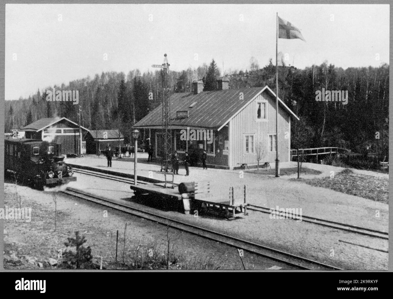 Blue station station Stock Photo - Alamy