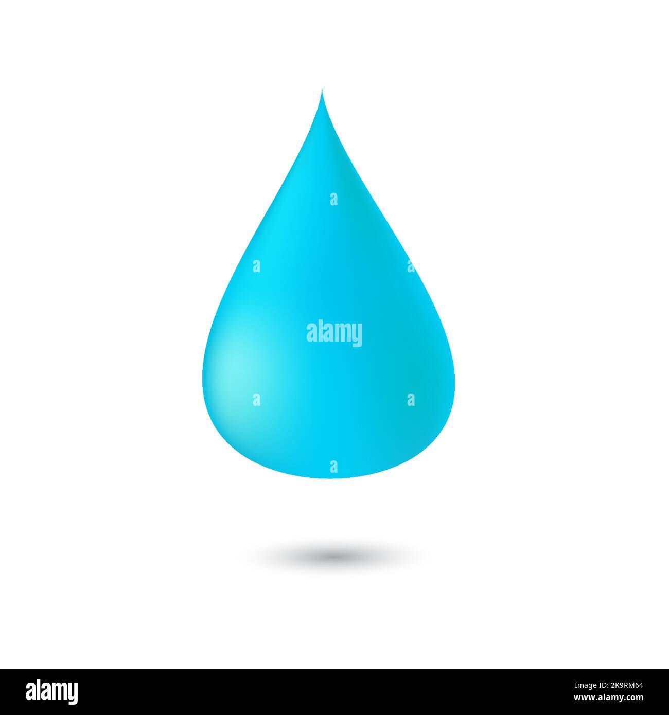 Blue water liquid drop vector illustration. Aqua symbol Stock Vector ...