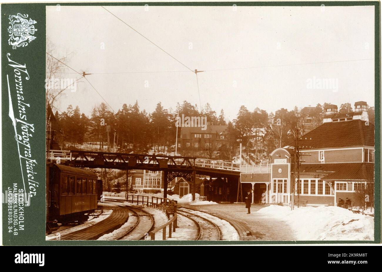 Stocksund Station Stockholm - Roslagen Railways, SRJ Stock Photo - Alamy
