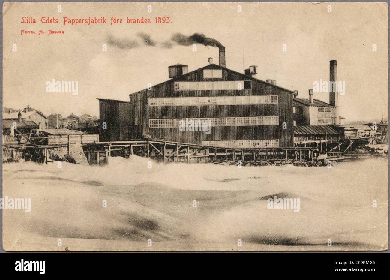 The original paper factory in Lilla Edet built in 1880 Stock Photo - Alamy