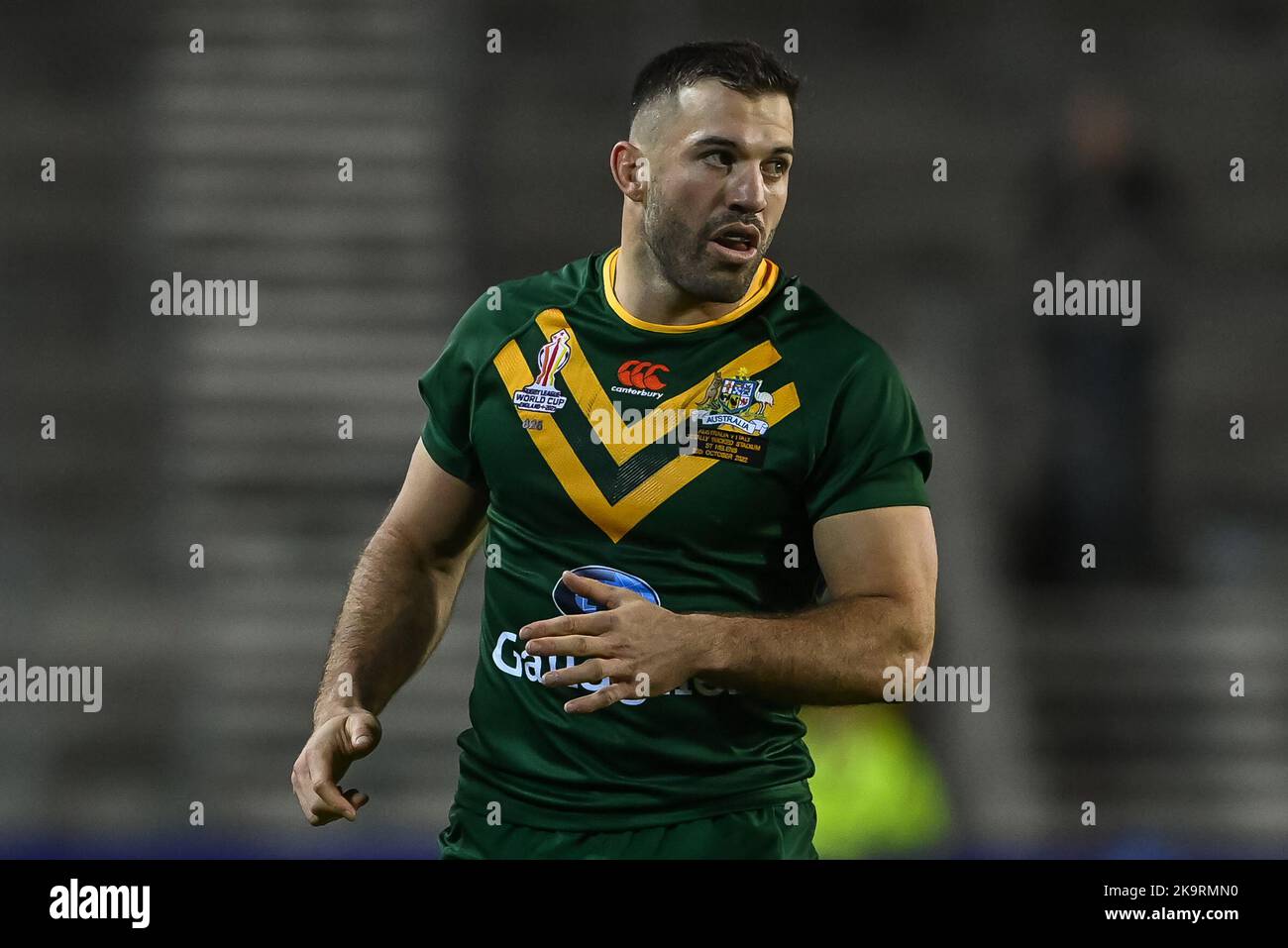 James Tedesco of Australia during the Rugby League World Cup 2021 match ...