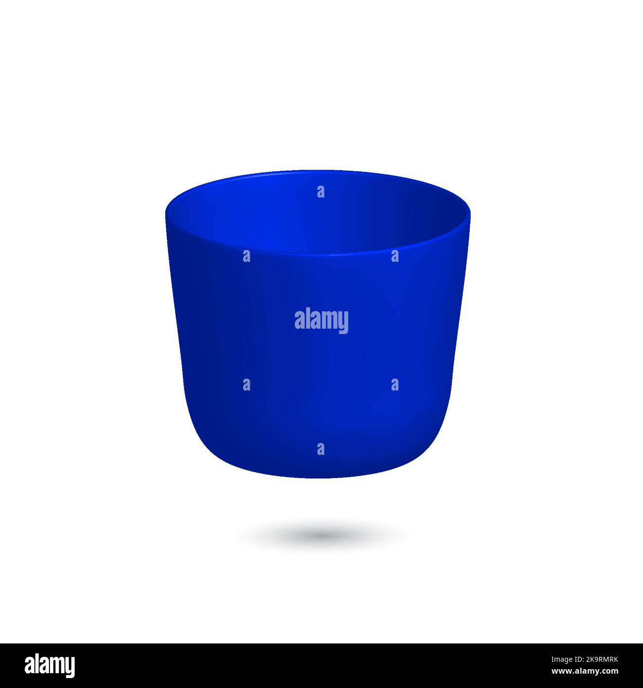 Vector 3 d cup. Bright colorful volumetric shape. Element for design on ...