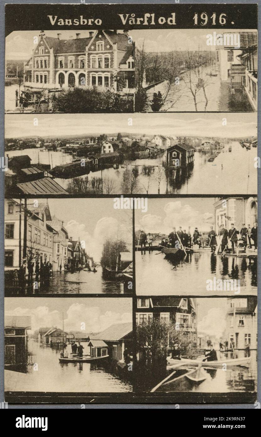 Vansbro during a flood Stock Photo - Alamy