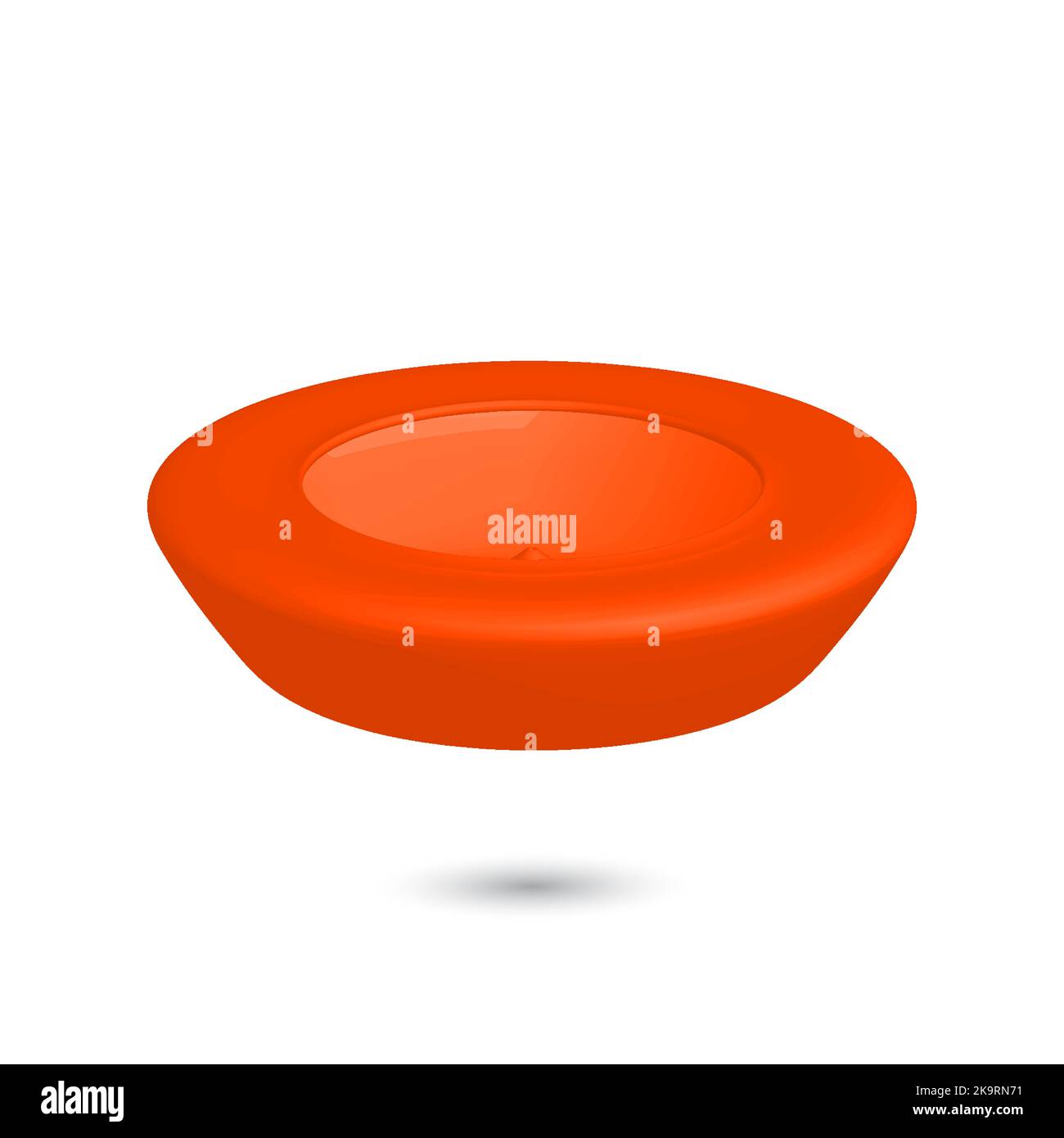 Vector 3 d cup. Bright colorful volumetric shape. Element for design on ...
