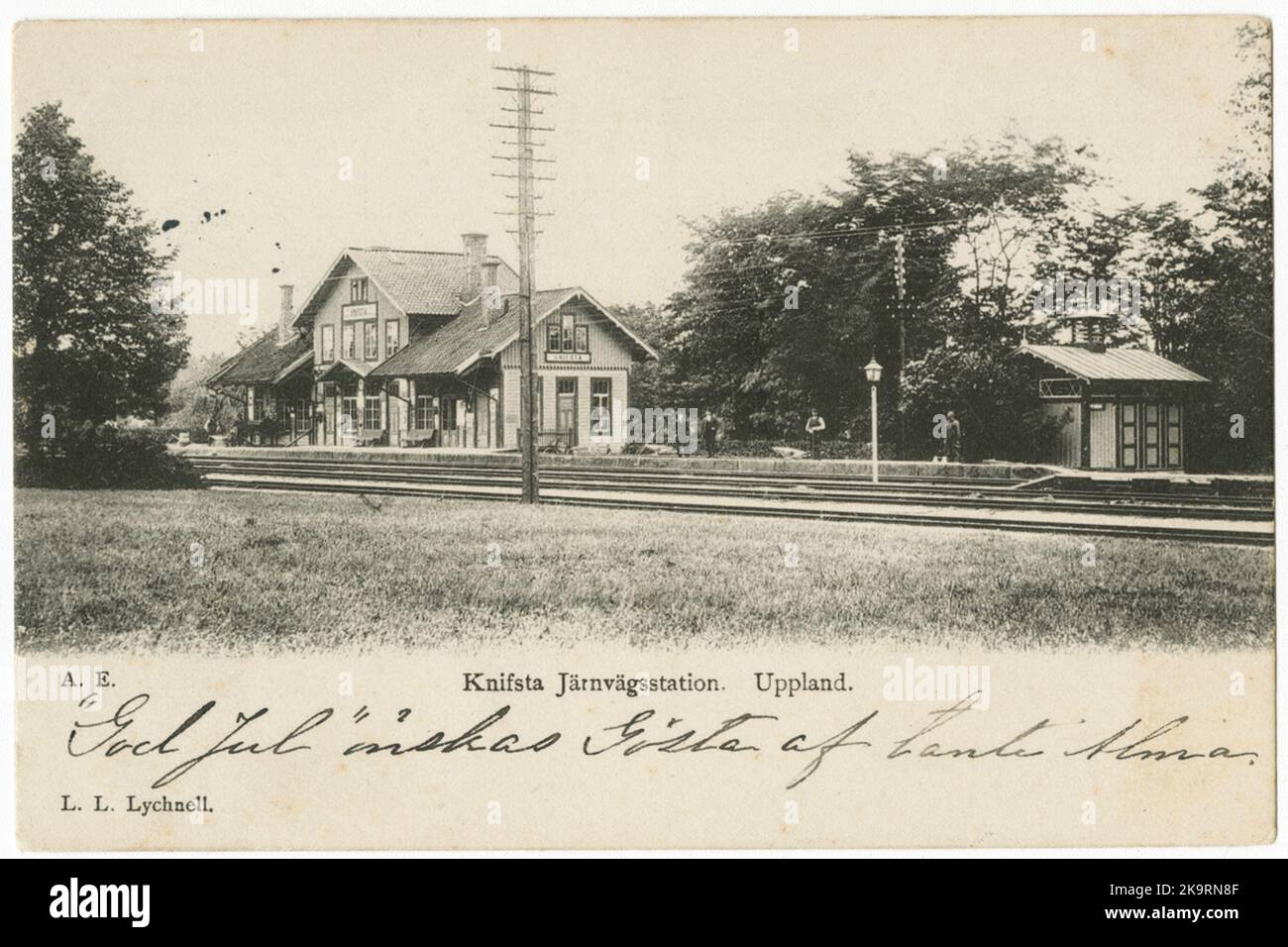 Knivsta railway station Stock Photo - Alamy