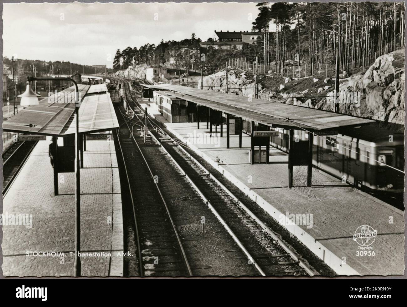 The metro station in Alvik, Stockholm Stock Photo - Alamy