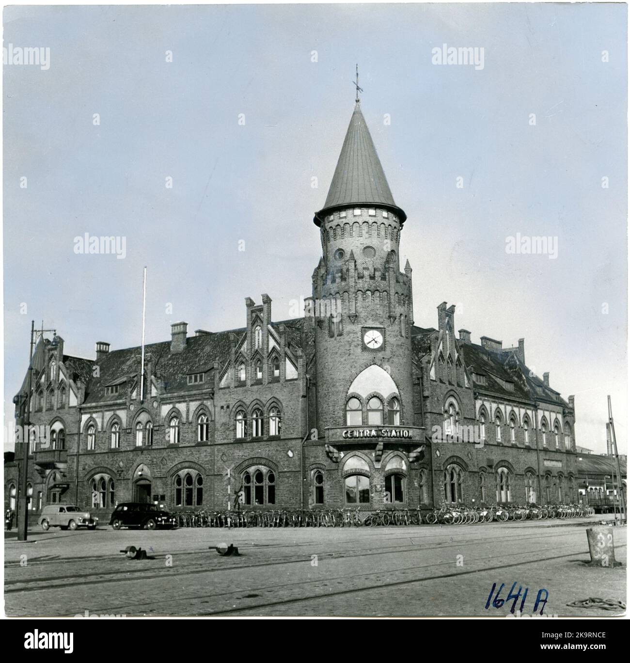 Trelleborg station house in German-romantic knight's castle style Stock ...