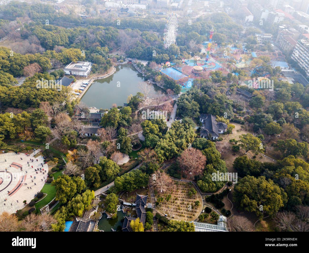 Aerial photography of ancient buildings in China Stock Photo - Alamy