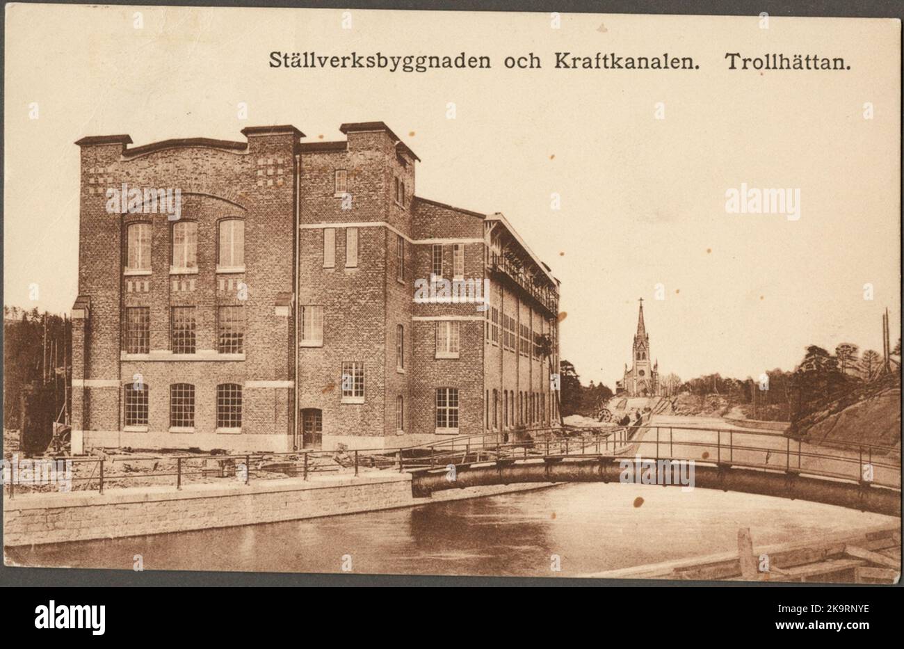 The power channel and switchgear building, Trollhättan Stock Photo - Alamy