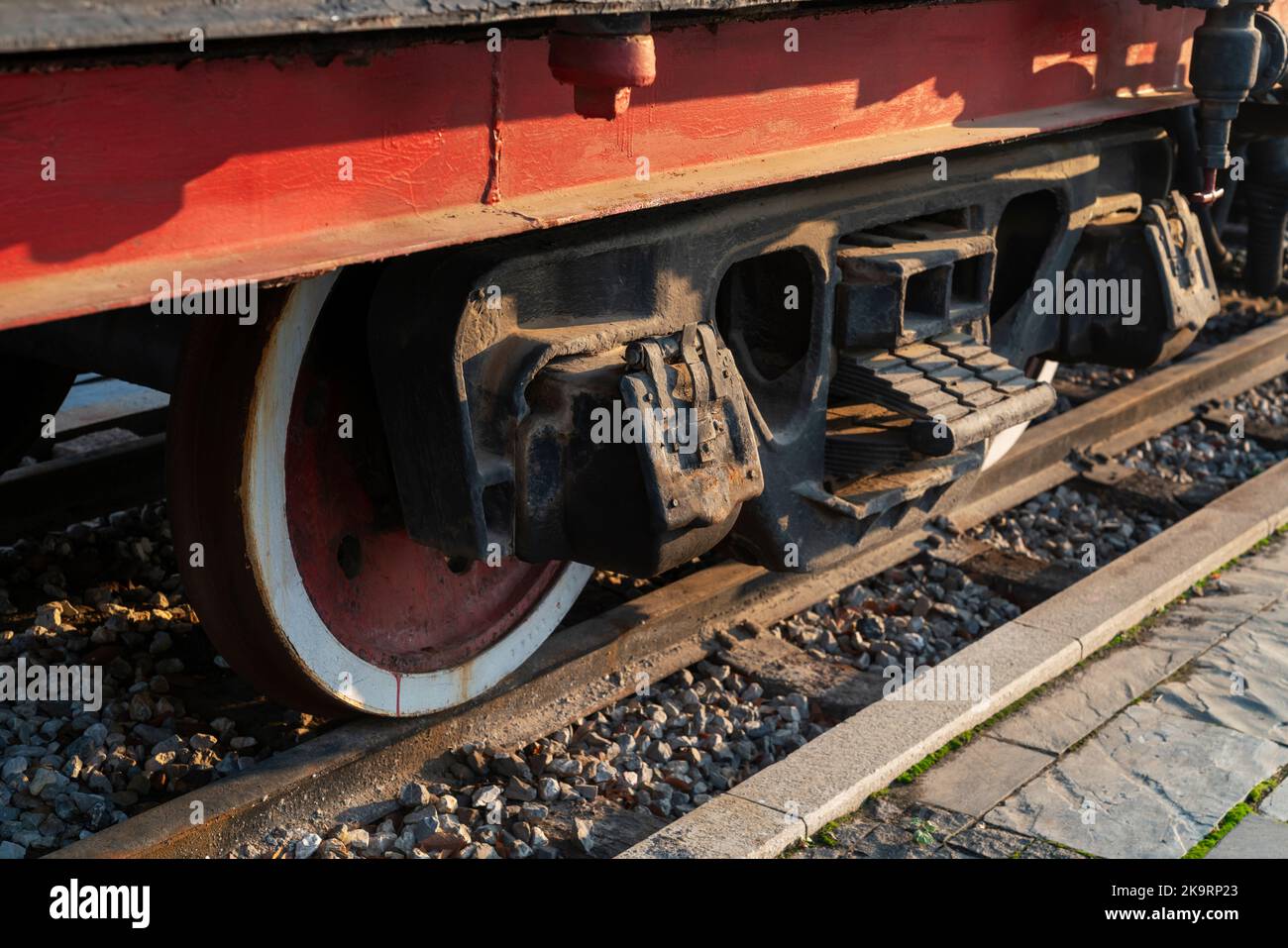 Freight car undercarriage hi-res stock photography and images - Alamy