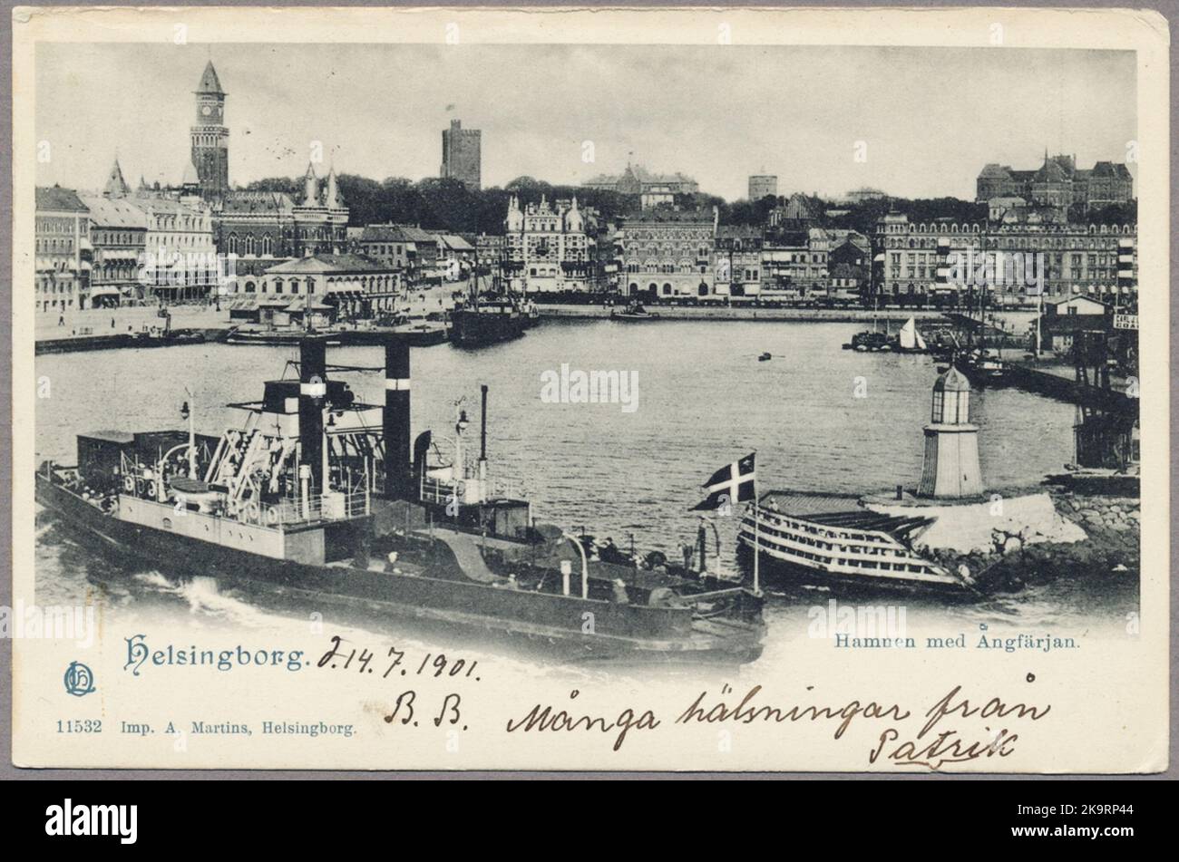 Helsingborg Harbor entrance Stock Photo - Alamy