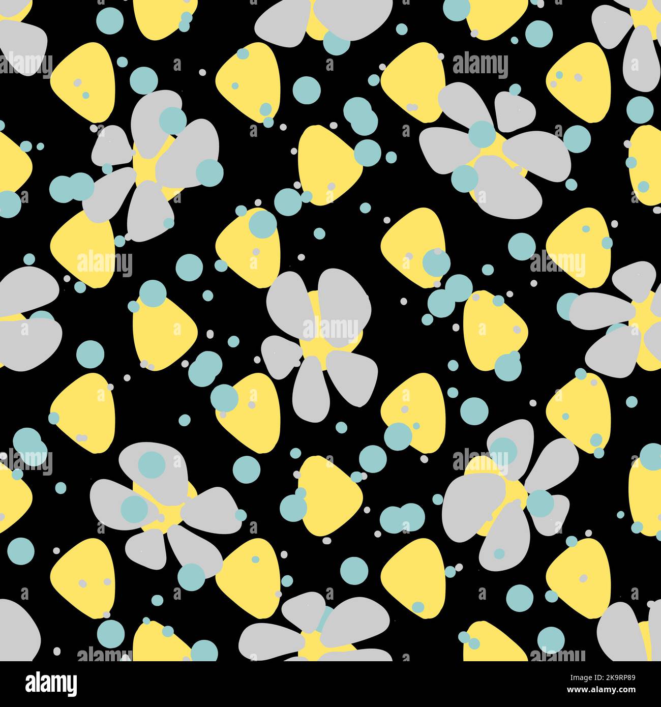 Seamless pattern with floral and herbal elements. Decorative texture ...