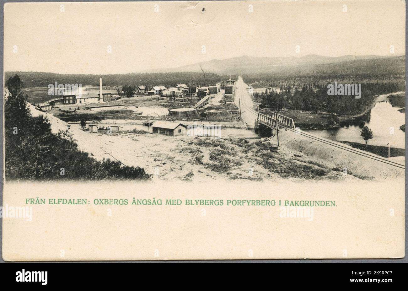 Mora - Elfdalen's railway, me. Oxberg's steam saw with Blyberg's ...