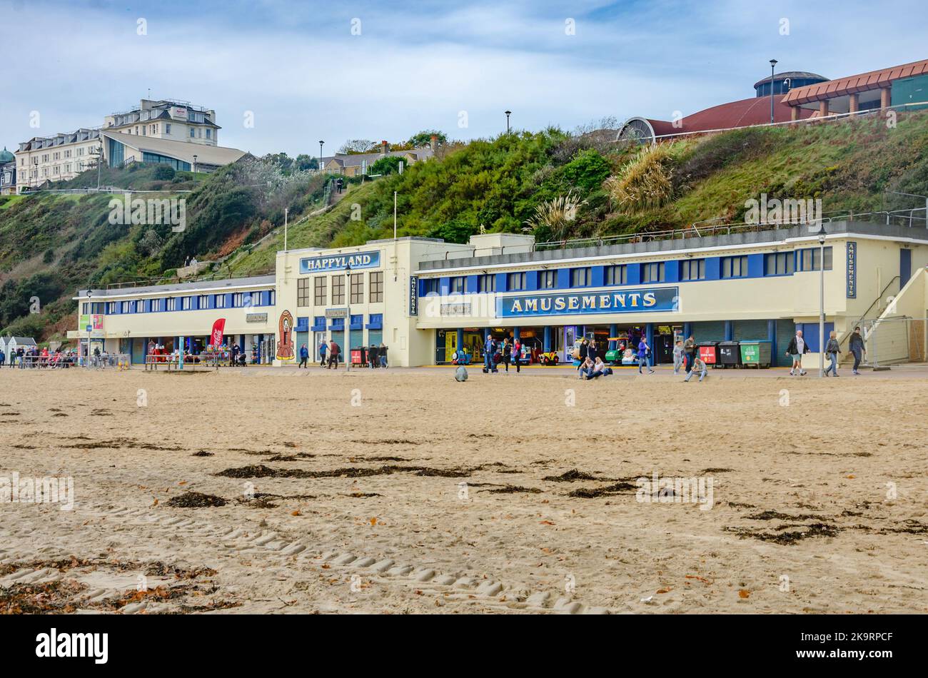 An amusement arcade situated alongside Bournemouth Beach in Dorset, UK ...