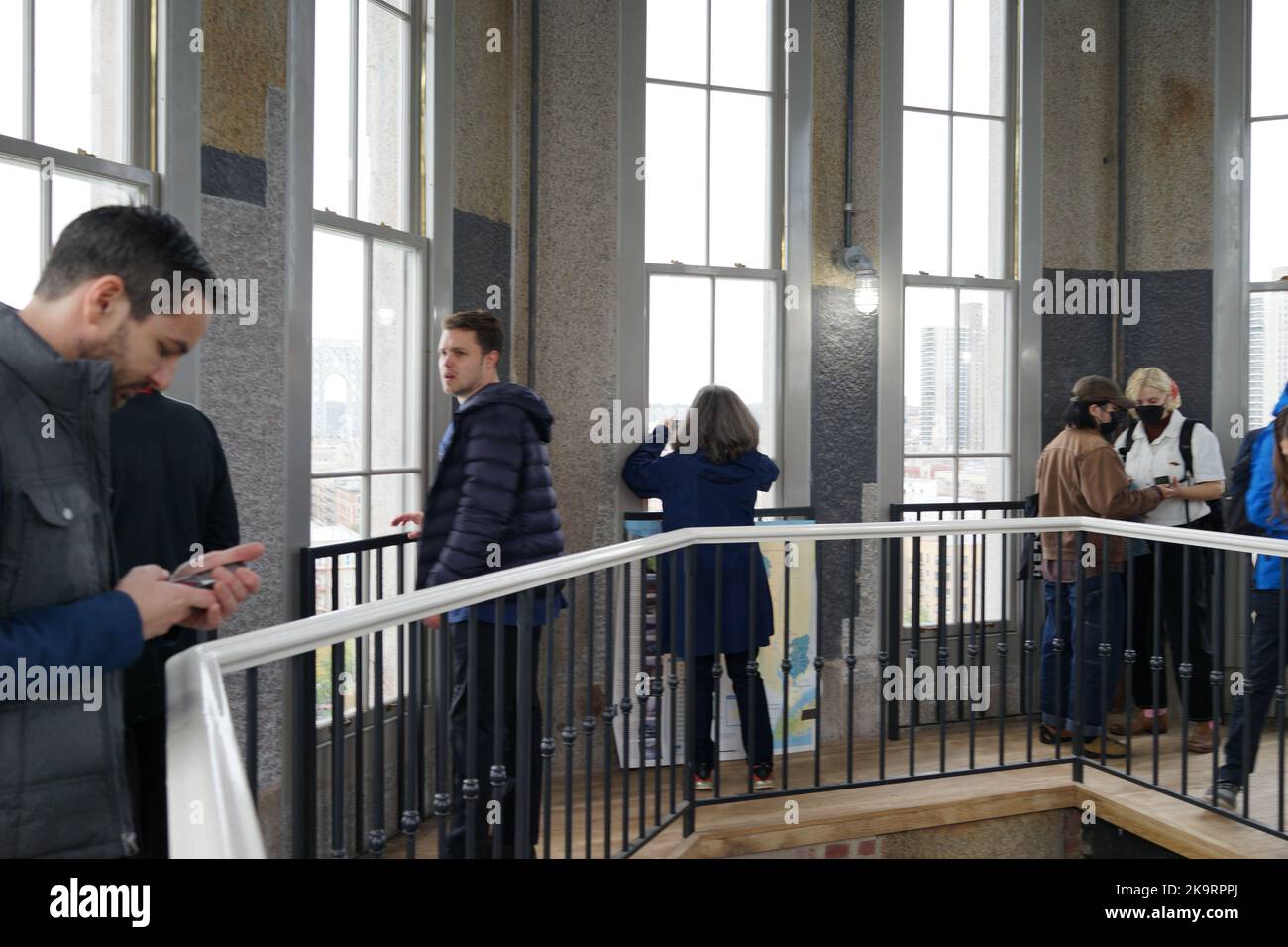 The Highbridge Water Tower occupies a prominent site in Manhattan, on a ...