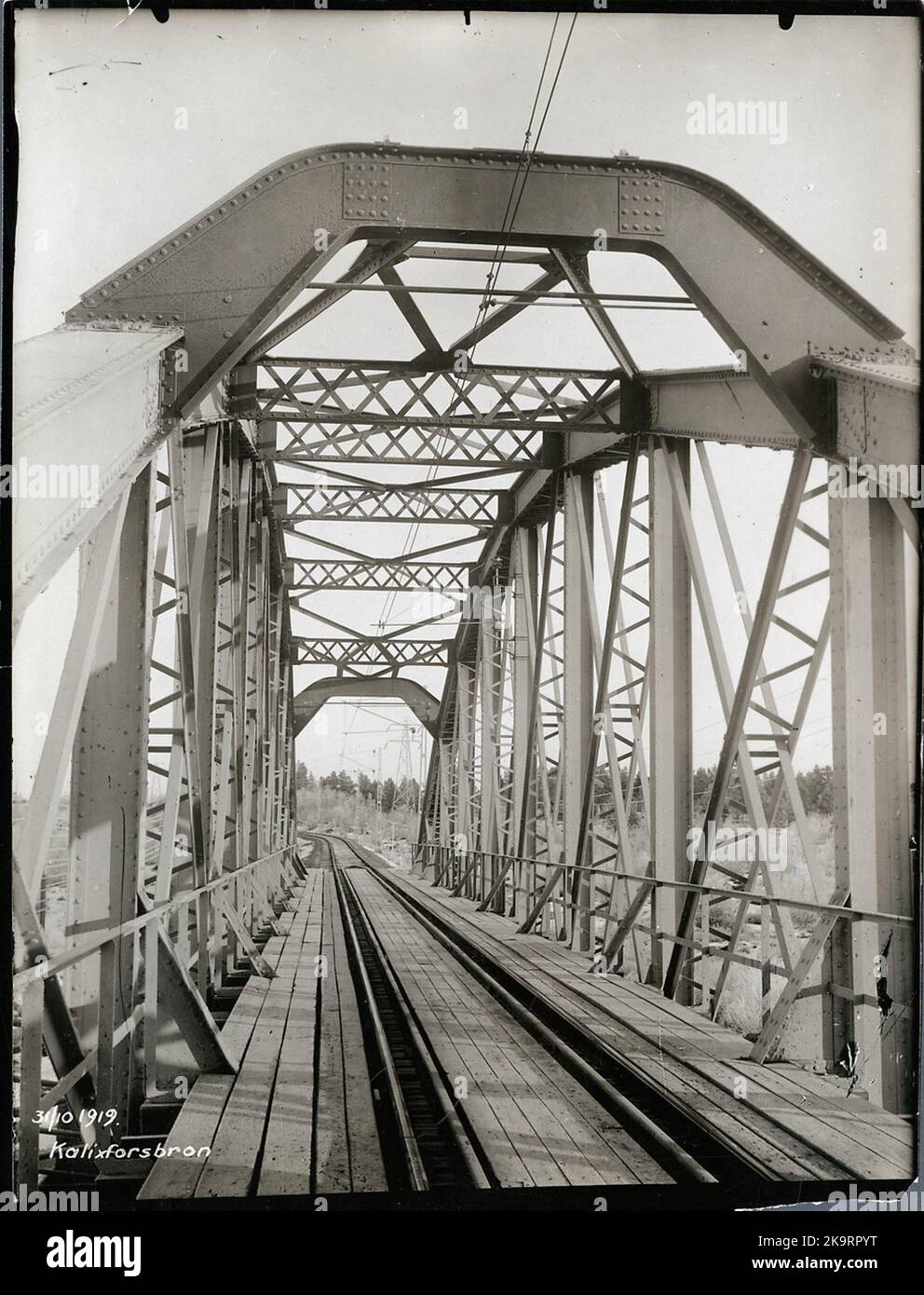 The Kalixfor Bridge over the Kalix River Stock Photo - Alamy