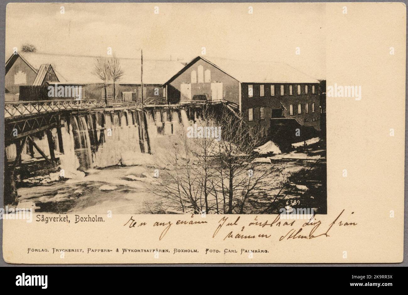 The sawmill, Boxholm Stock Photo - Alamy