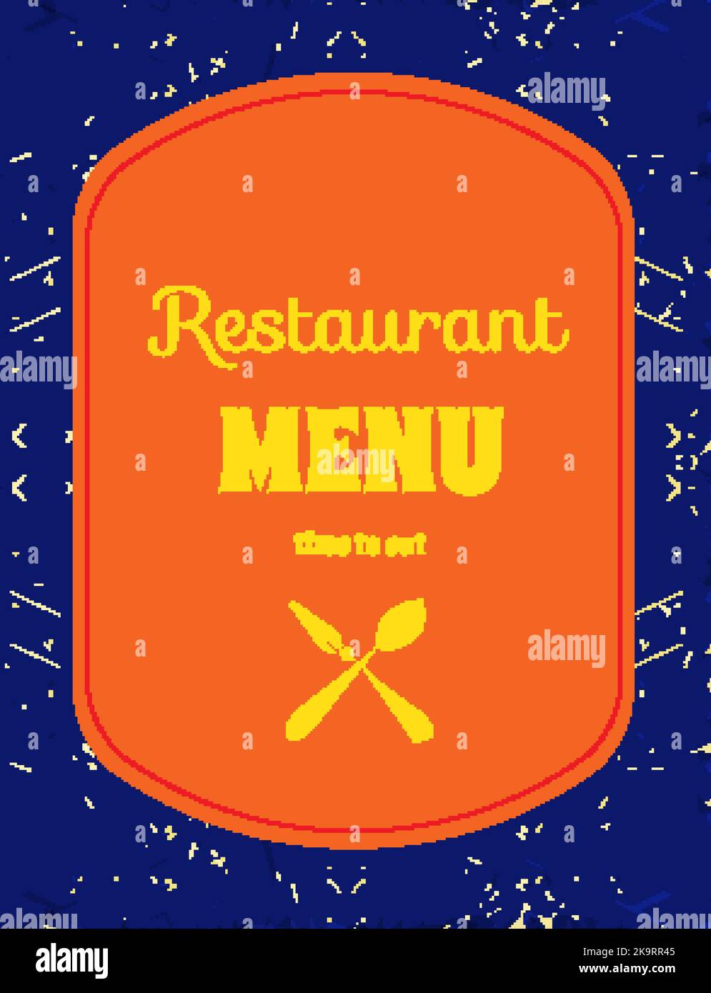 Restaurant menu decorative template design. Vector illustration Stock ...