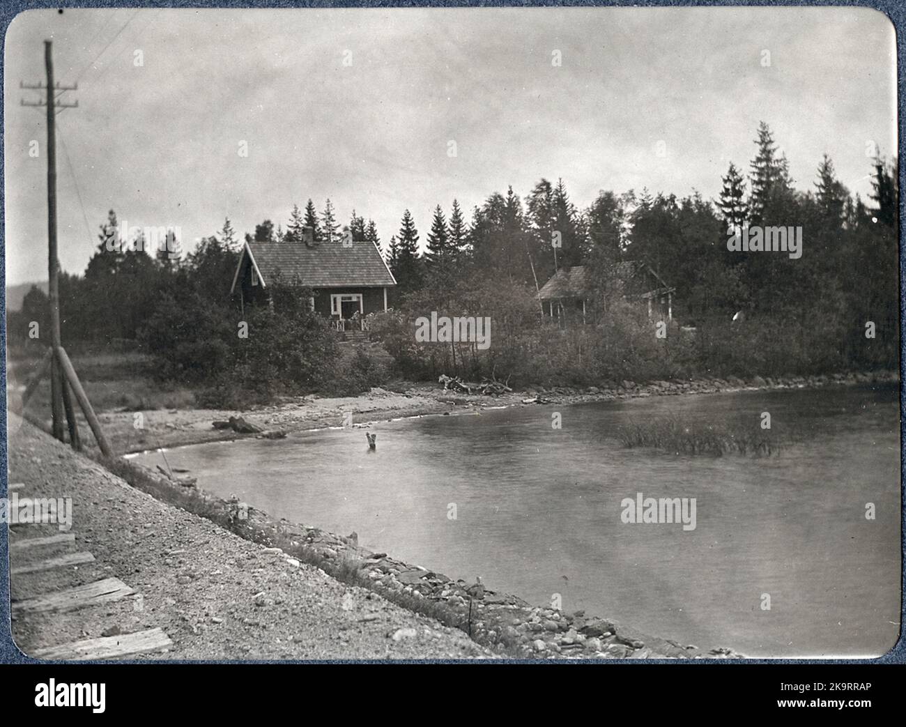 Album with photographs from Bohusbanan.Ban guard cabin of wood Stock ...