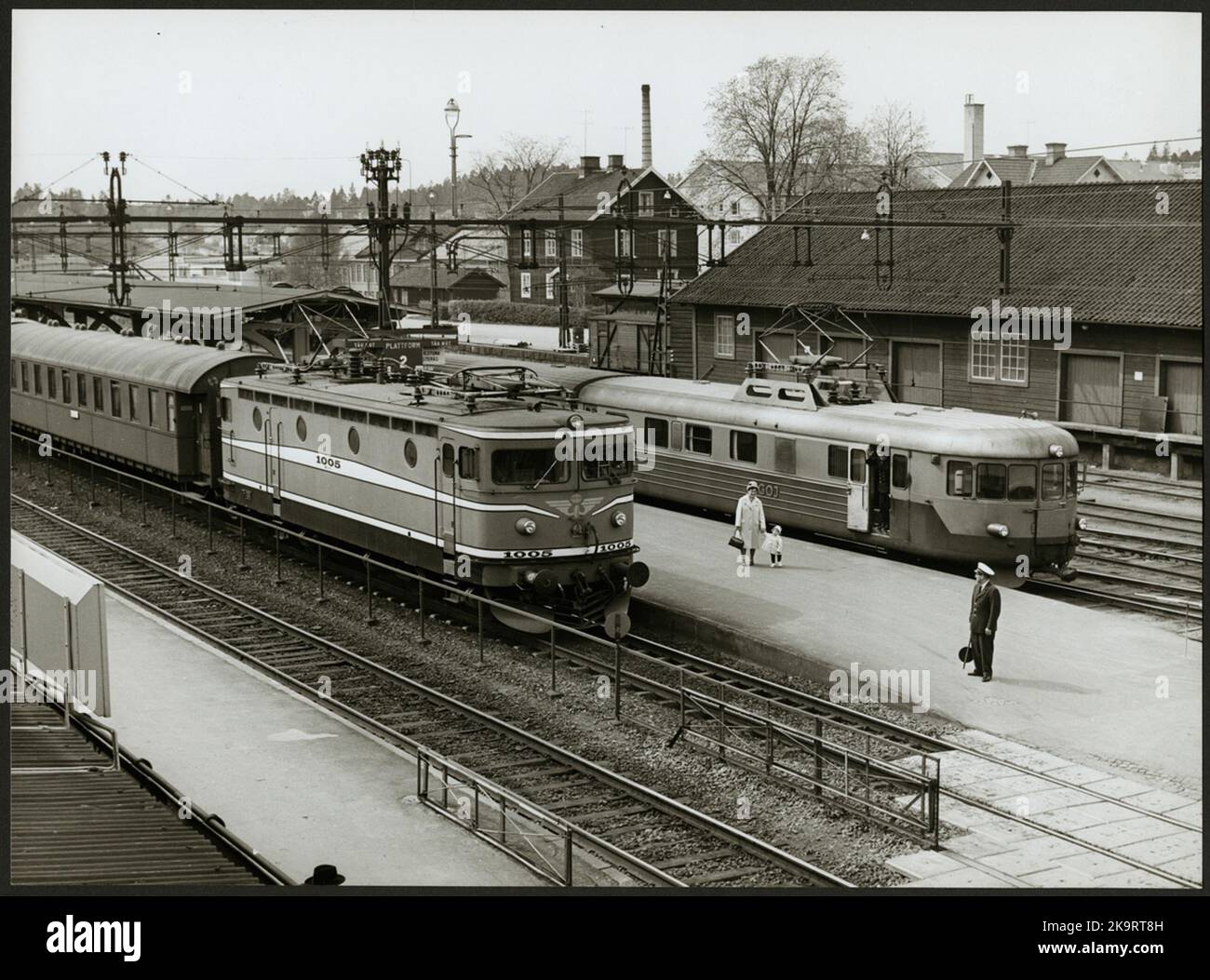 The State Railways, SJ RB 1005 and Trafikaktiebolaget Grängesberg ...