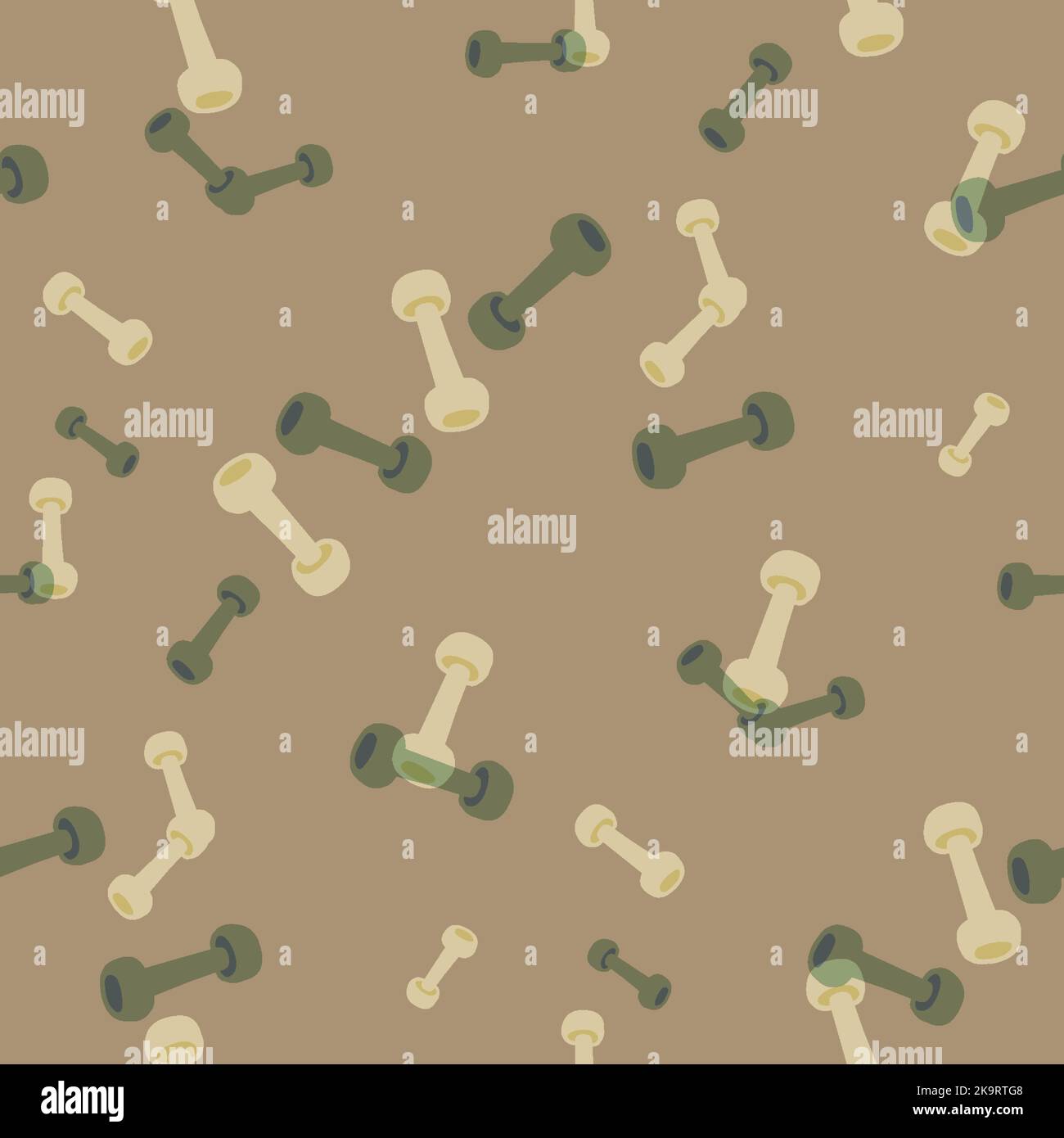 Dumbbells seamless pattern. Sport equipment theme. Fitness background Stock Vector Image & Art ...