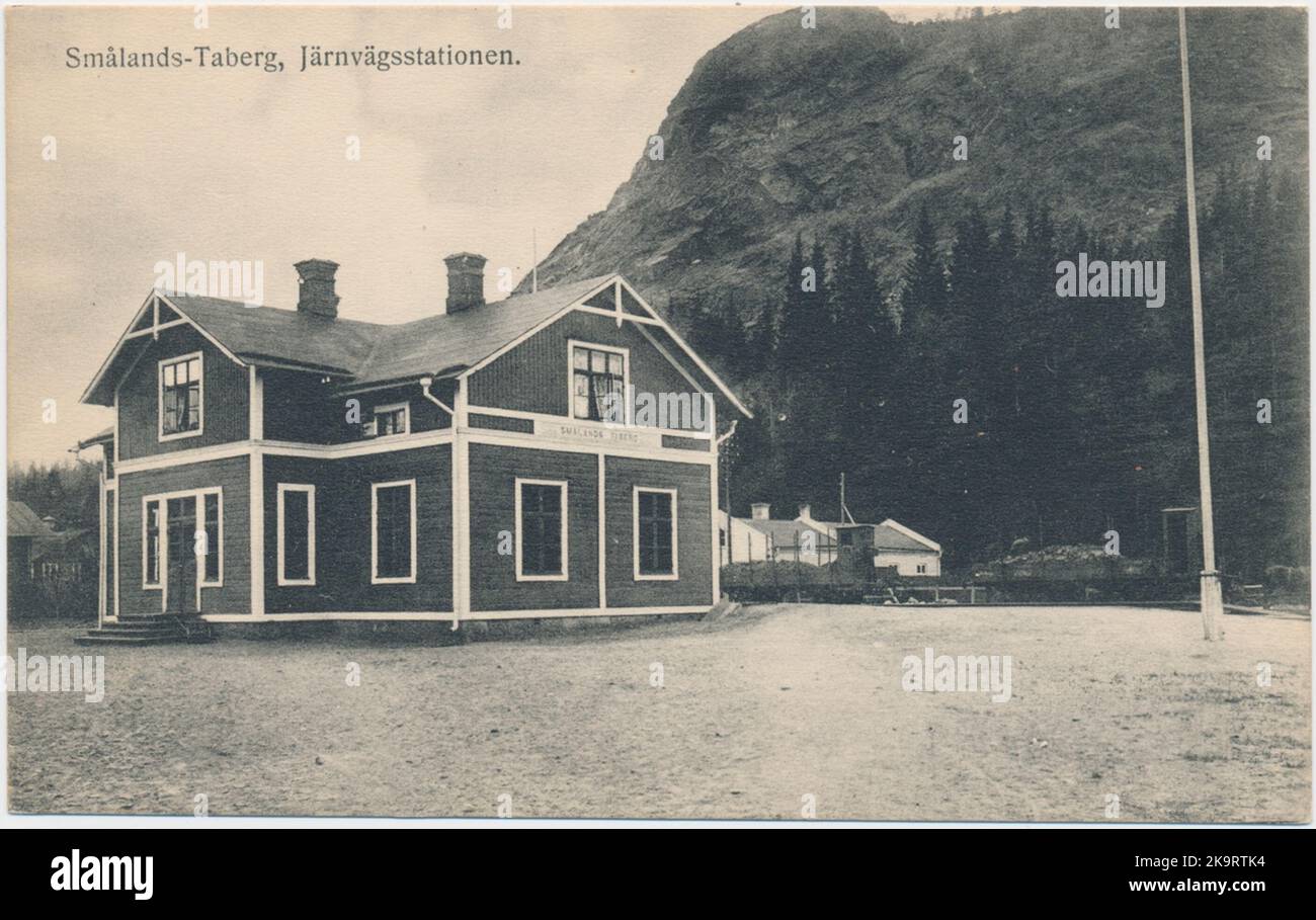 Smålands Taberg station Stock Photo - Alamy