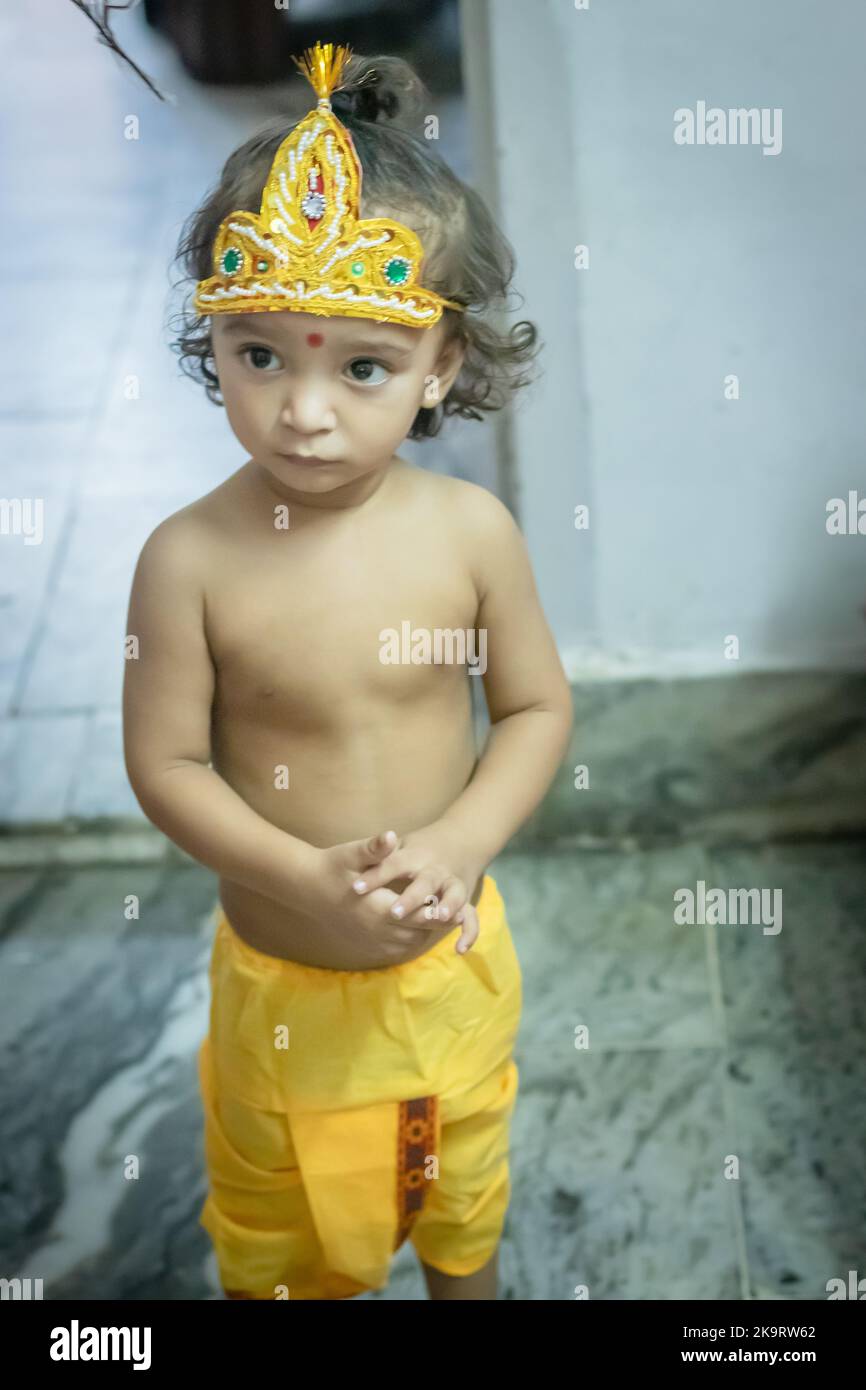 Little boy as krishna hi-res stock photography and images - Alamy
