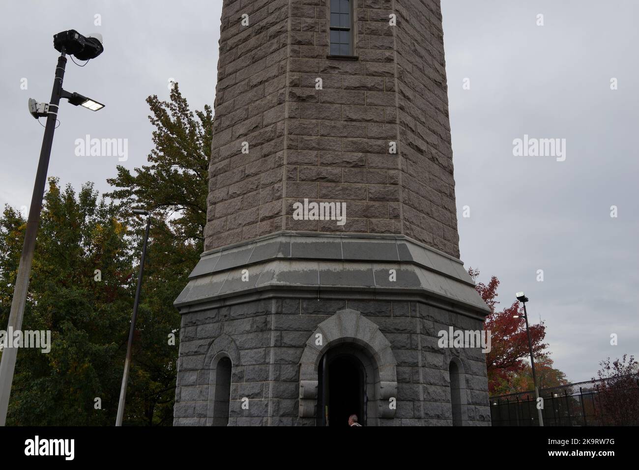 The Highbridge Water Tower occupies a prominent site in Manhattan, on a ...
