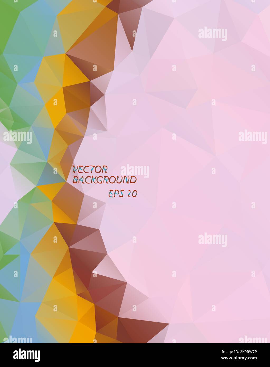Abstract decorative vector background with triangular polygons Stock ...