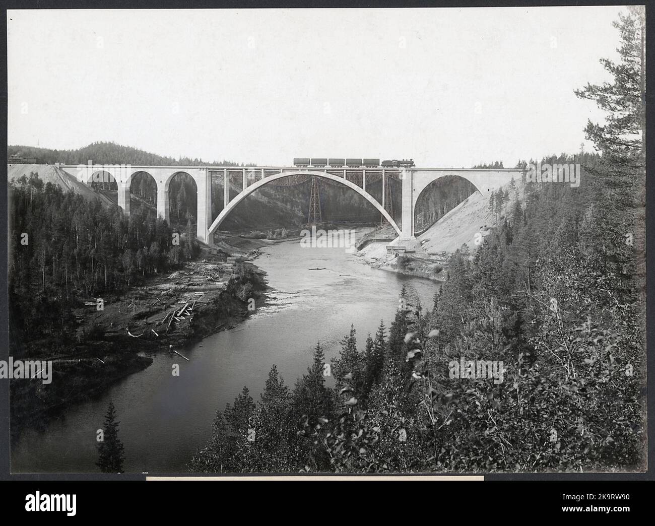 Sample load of the new bridge over the Öre River Stock Photo - Alamy