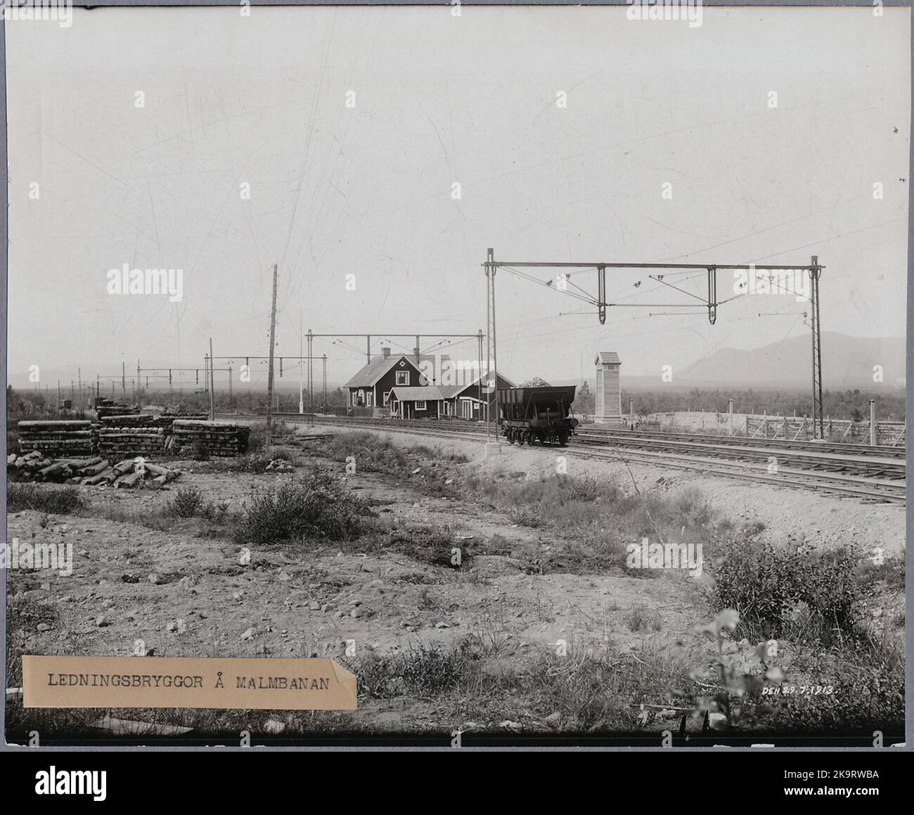 Wiring bridges, Malmbanan Stock Photo - Alamy