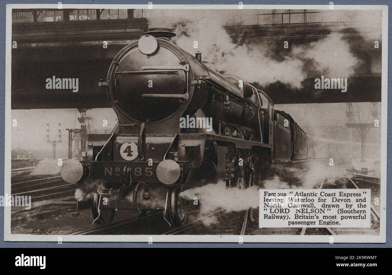 Southern Railway, SR LN 850 "Lord Nelson Stock Photo - Alamy